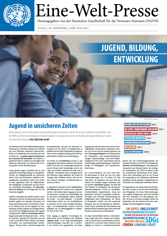 Eine-Welt-Presse zum Thema "Jugend, Bildung, Entwicklung" | Portal Globales Lernen